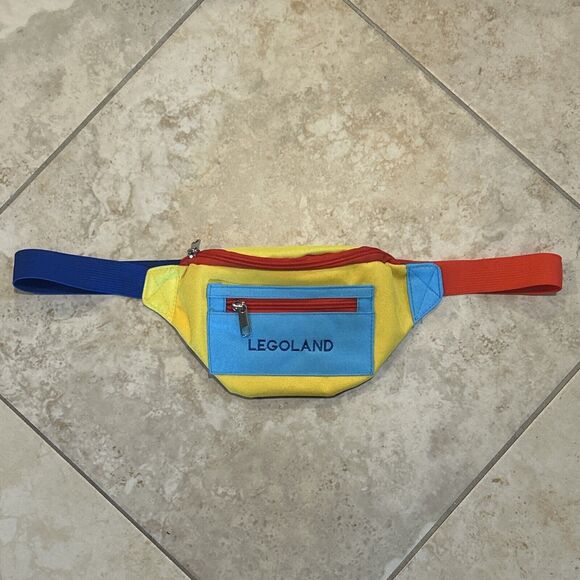 Lego | Bags | Legoland Fanny Pack Waist Bag Red Blue Yellow 2 Zipper ...